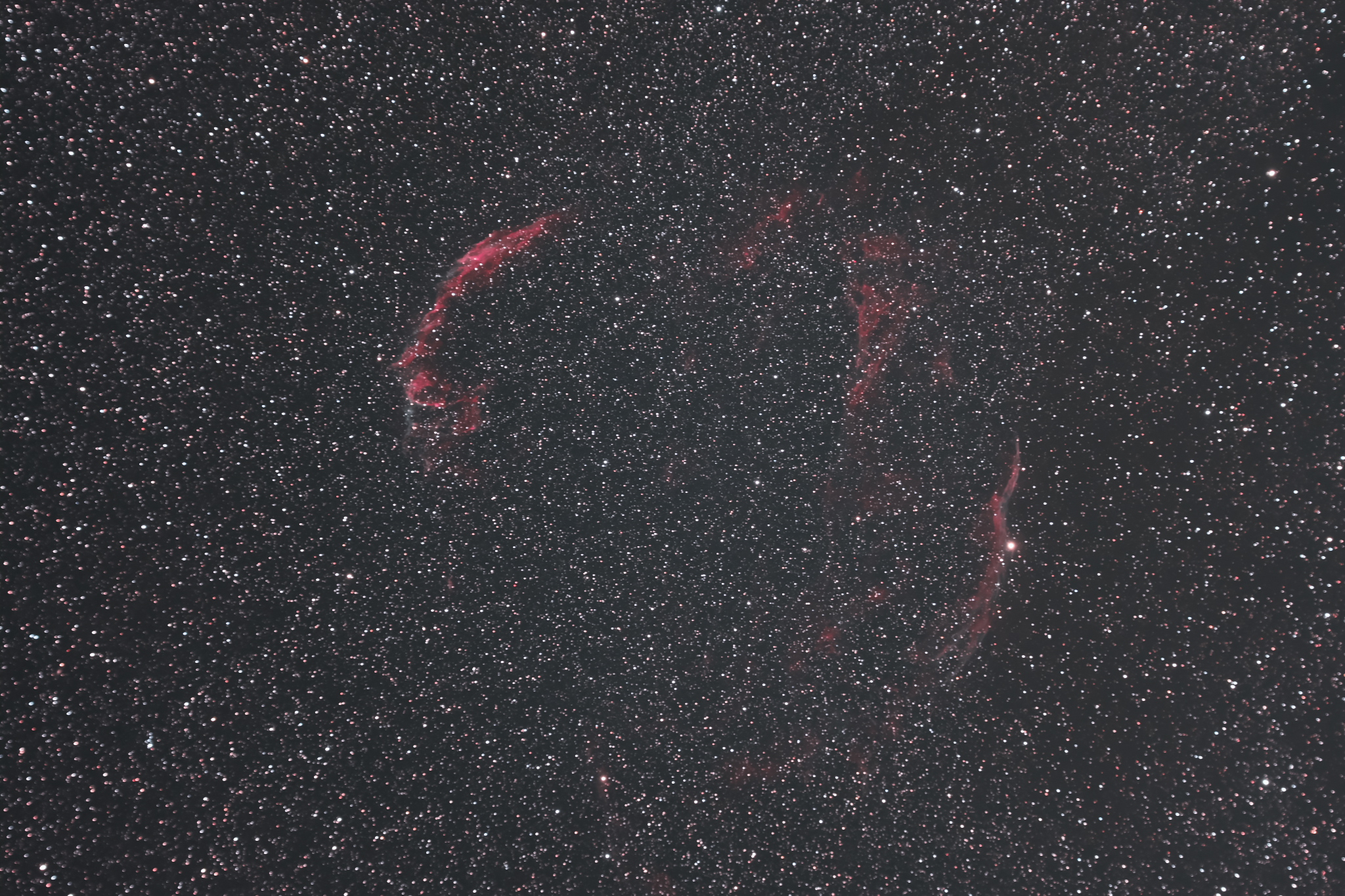 NGC6960/NGC6992(網状星雲) – 星もよう SHUNAN